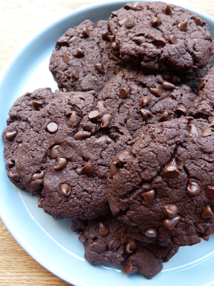 Cookies fondants double chocolat - Un petit Oiseau dans la Cuisine