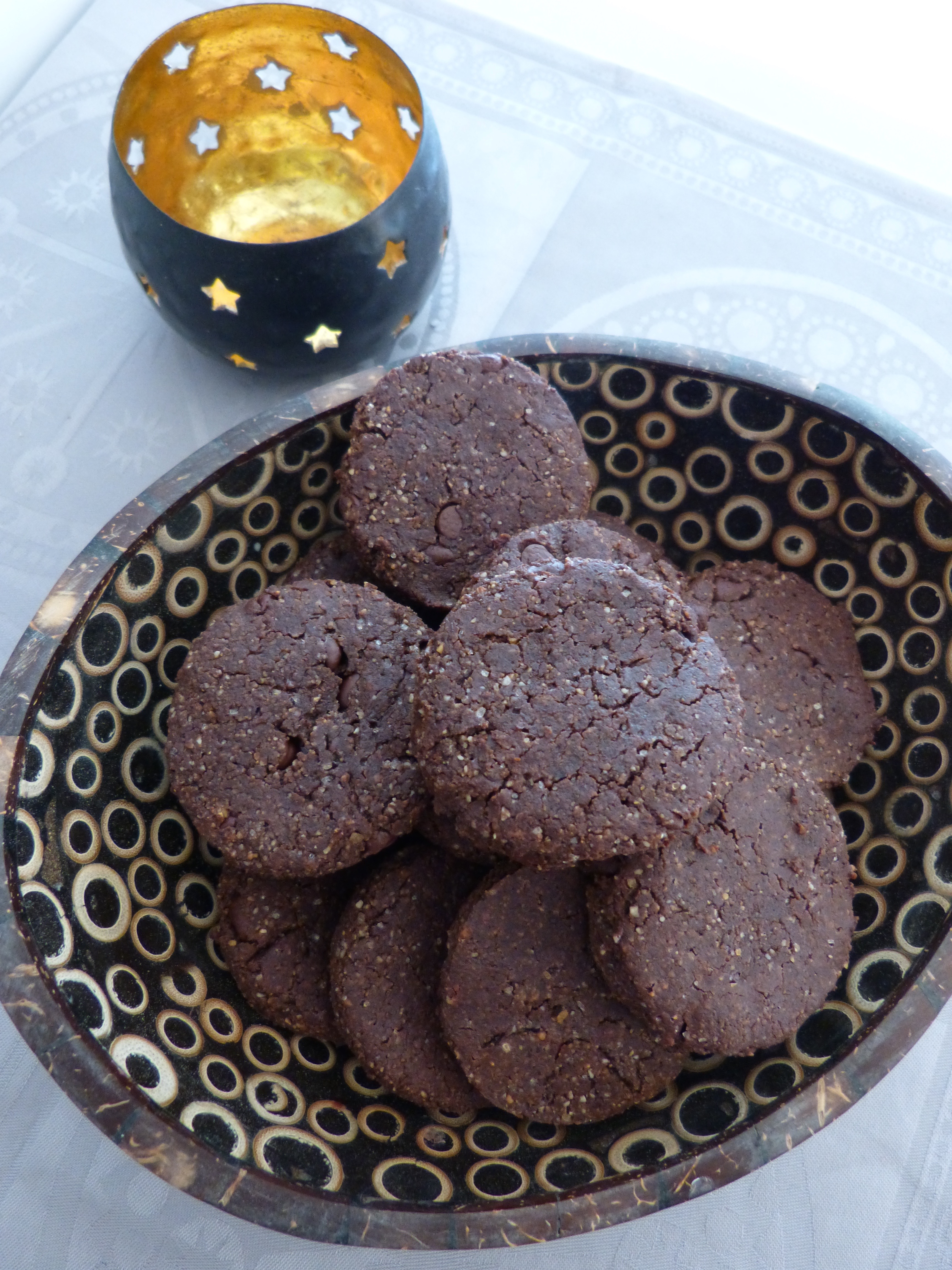 Sablés au chocolat Vegan et sans Gluten